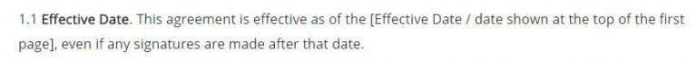 Is it allowed: NDA with retroactive date - EveryNDA